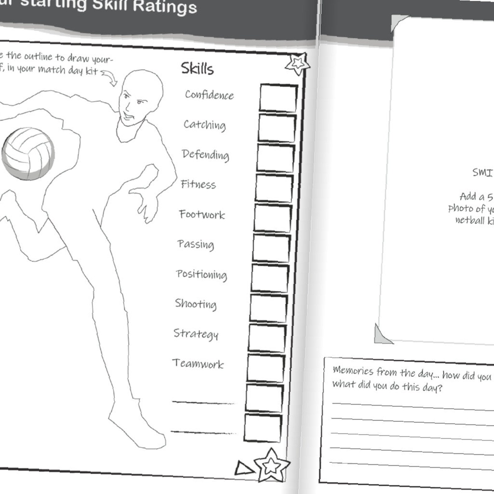 Netball Star: Match, Training and Activity Book | Netball Gift Idea for ...