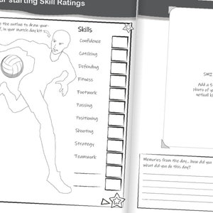 Netball Star: Match, Training and Activity Book | Netball Gift Idea for ...