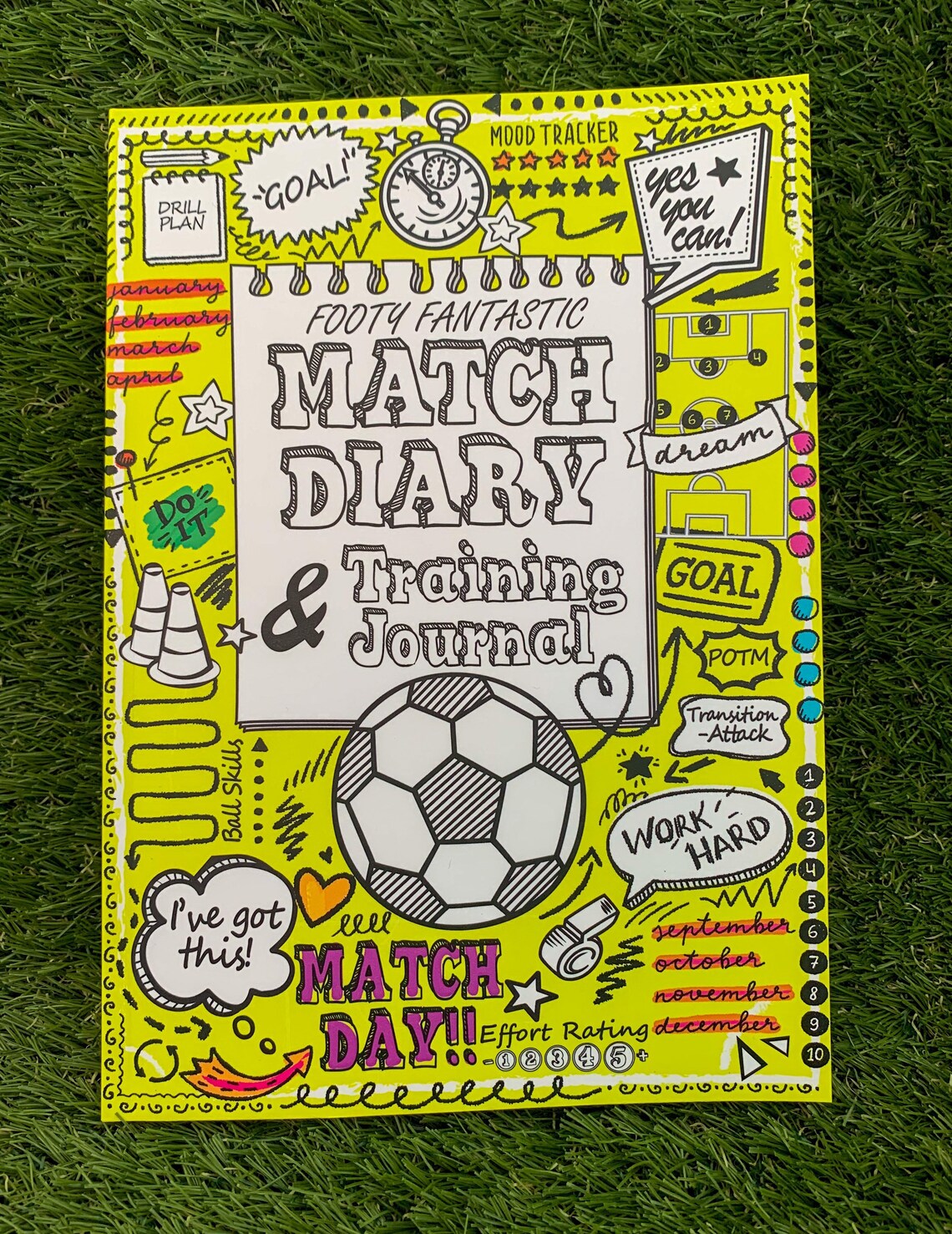 Footy Fantastic: Matchday Diary & Training Journal | Etsy