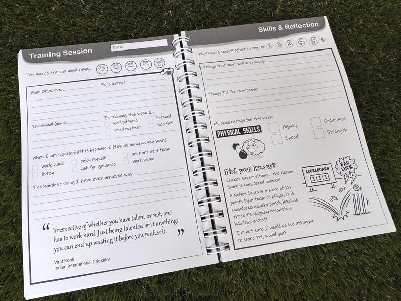 Cricket Journal: Match & Training Diary for Boys and Girls | Top ...
