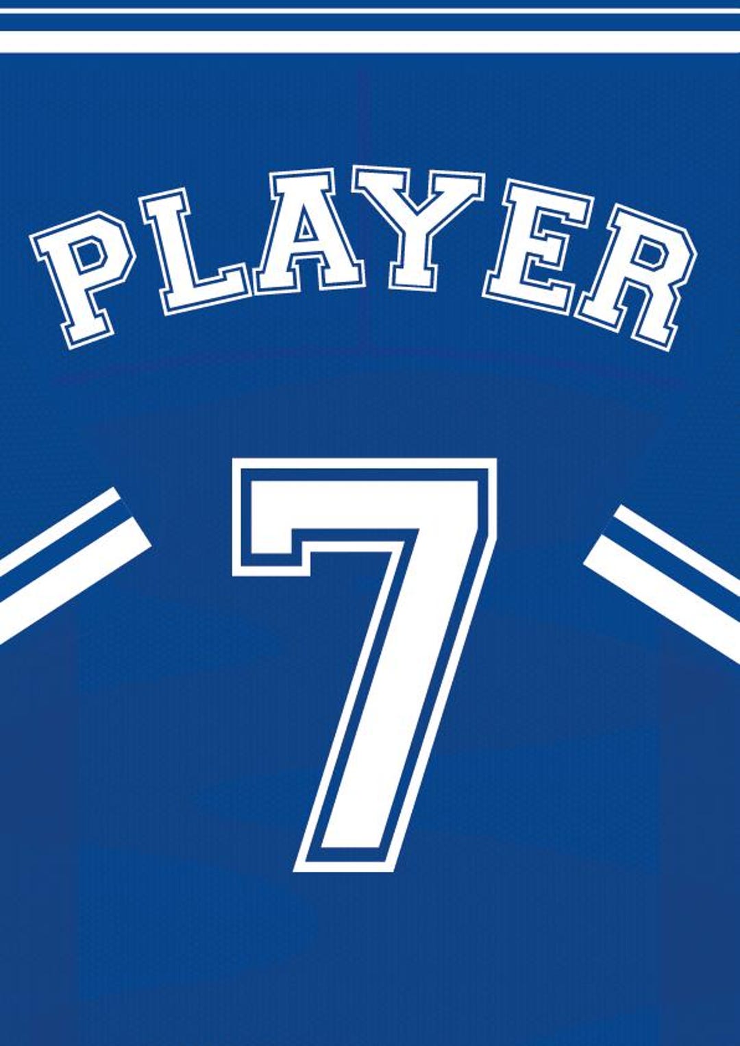 Personalized Football Shirt Print: Custom Name & Number Wall Art - Etsy