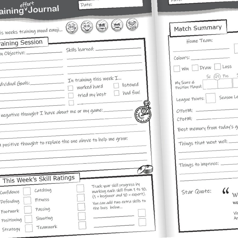 Netball Star: Match, Training and Activity Book | Netball Gift Idea for ...