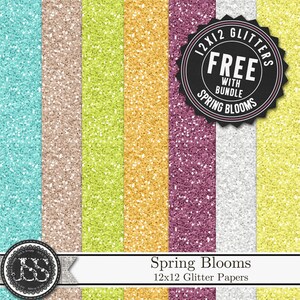 Spring Blooms 12x12 Digital Scrapbook Kit Bundle - Etsy