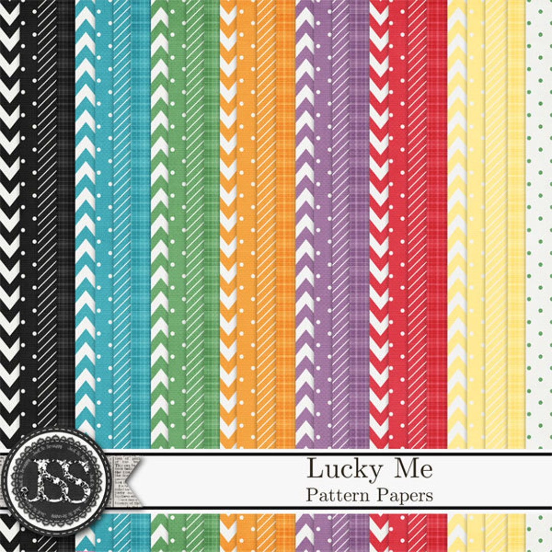 Lucky Me St. Patrick's Day Theme Digital Scrapbook Kit, Pattern Papers ...