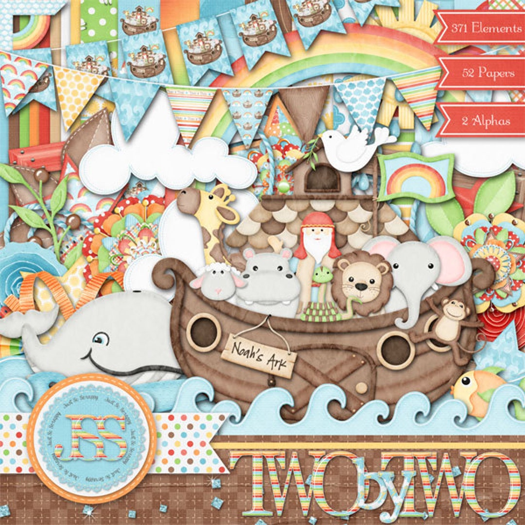 Two by Two Digital Scrapbook Kit - Digital Scrapbooking - Etsy