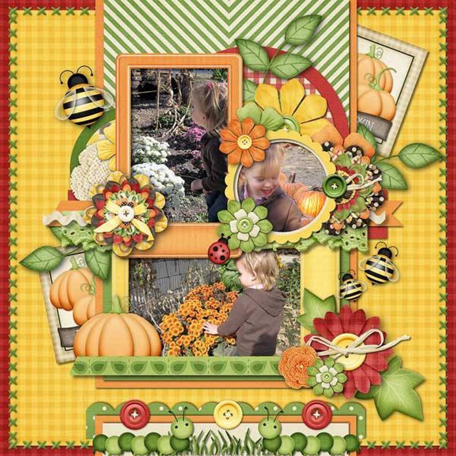 In the Garden Digital Scrapbook Kit Digital Scrapbooking - Etsy