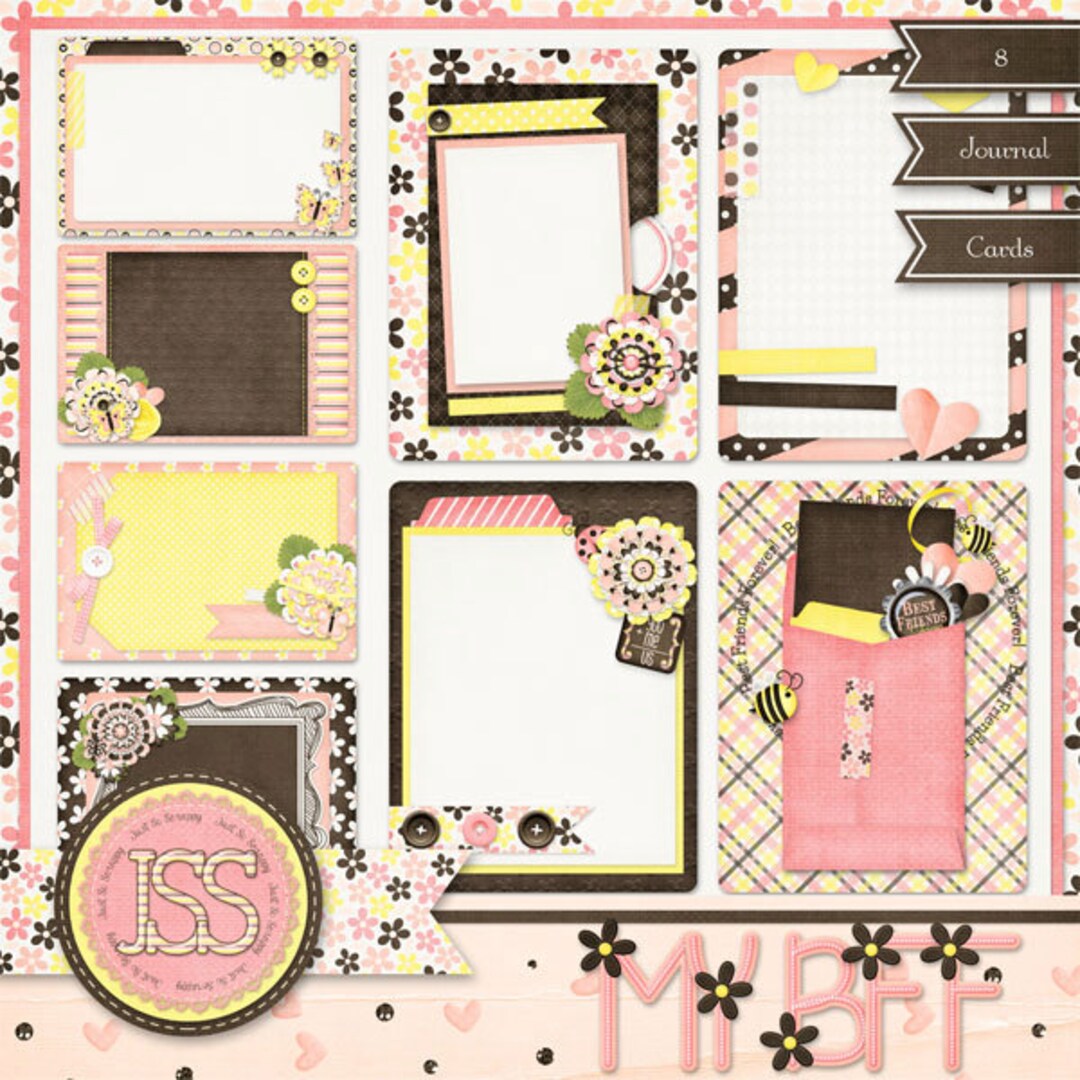 Project Life, Pocket Scrapbooking, Journal Cards - My BFF Friend ...