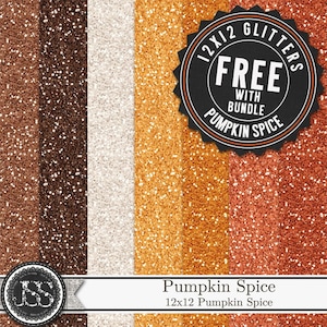 Pumpkin Spice Fall Autumn Digital Scrapbook Kit Bundle, Collection - Etsy
