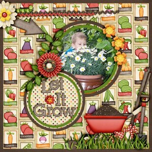 In the Garden Digital Scrapbook Kit - Digital Scrapbooking - Etsy
