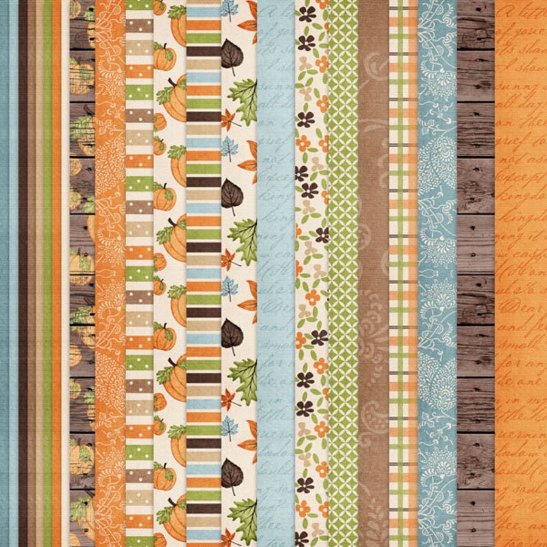 Digital Scrapbooking Kit It's Almost Fall - Autumn Fall Digital ...