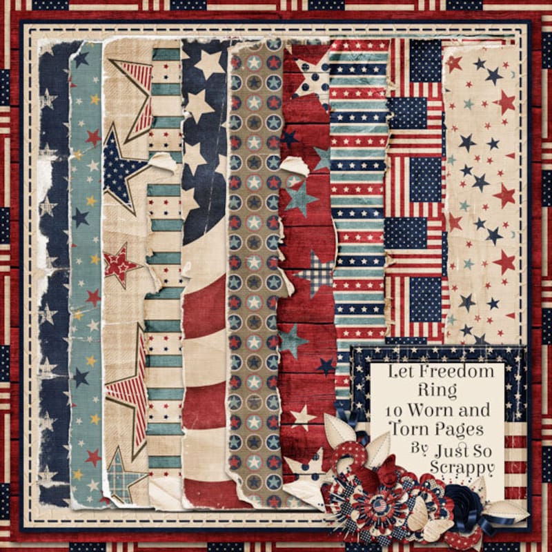 Patriotic Scrapbook - Etsy