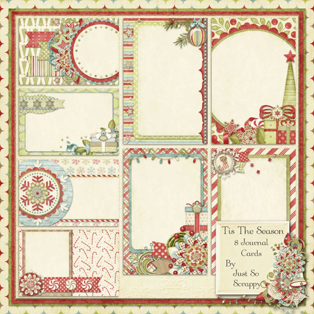 Project Life, Pocket Scrapbooking, Journal Cards,christmas, Holiday ...