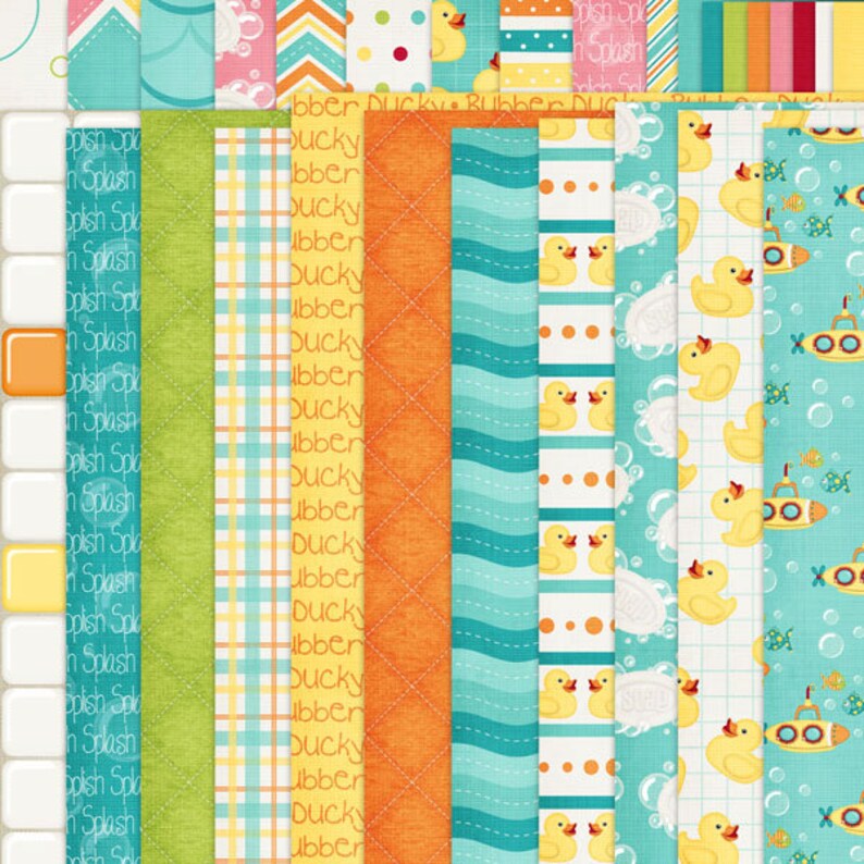 Squeaky Clean Digital Scrapbook Kit - Digital Scrapbooking - Etsy