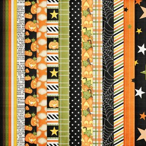 Digital Scrapbooking Halloween Jack O Lantern Digi Scrap Kit - Etsy