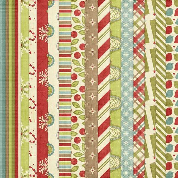 Christmas Holiday Tis The Season Digital Scrapbook Kit | Etsy