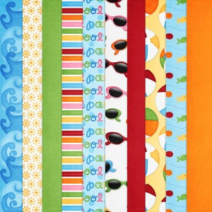 Pool Party Digital Scrapbook Kit - Digital Scrapbooking - Etsy