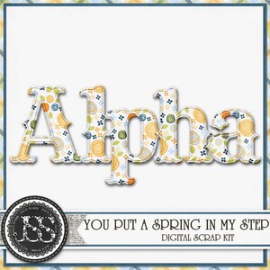 You Put A Spring in My Step Digital Scrapbook Kit - Etsy