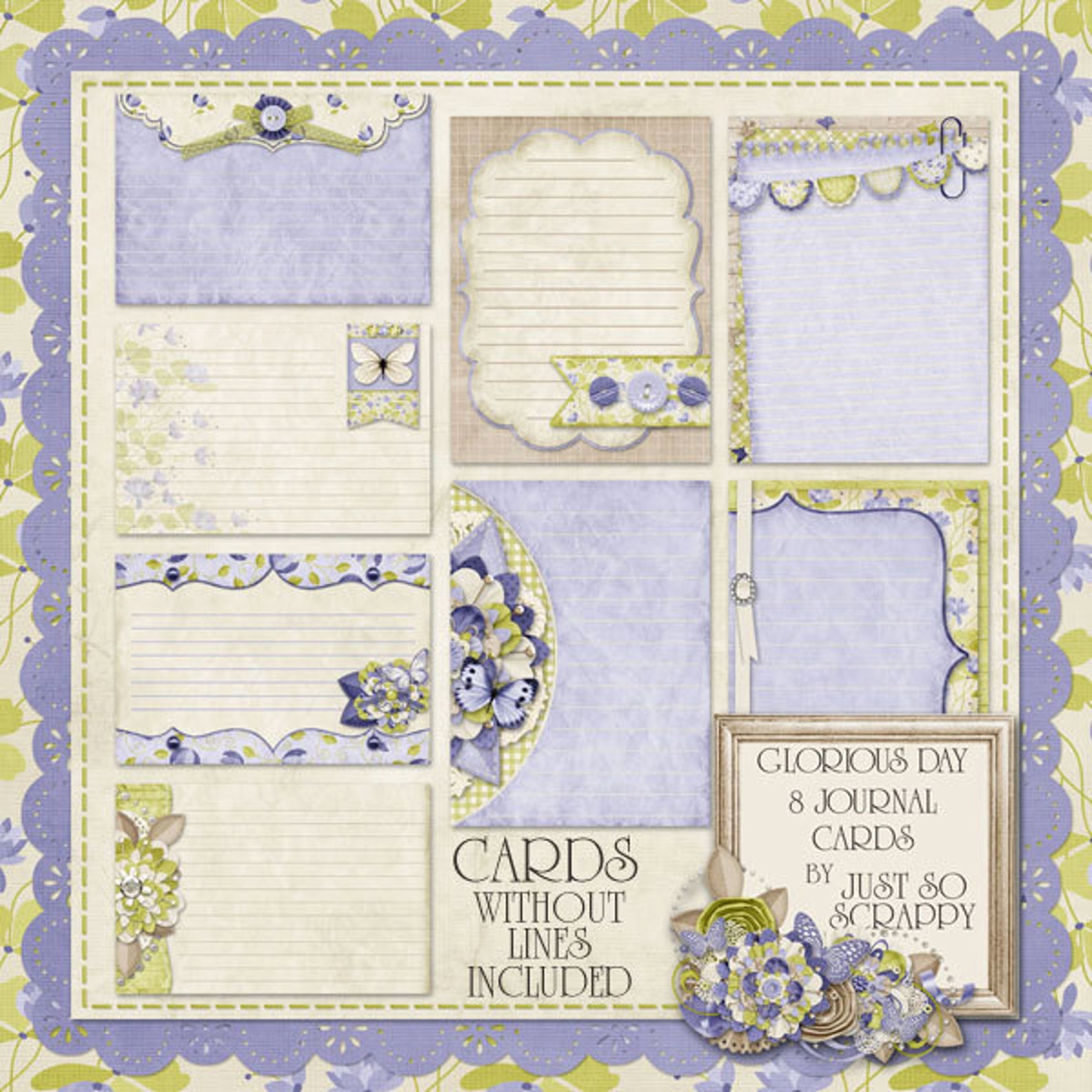 Project Life Pocket Scrapbooking Journal Cards Glorious - Etsy