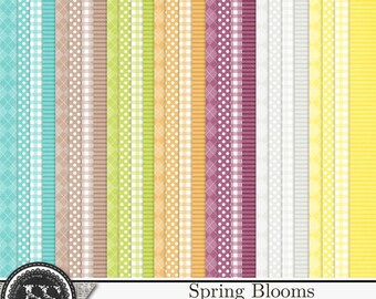 Hello There 12x12 Pattern Papers and Backgrounds, Digital Scrapbook Kit ...