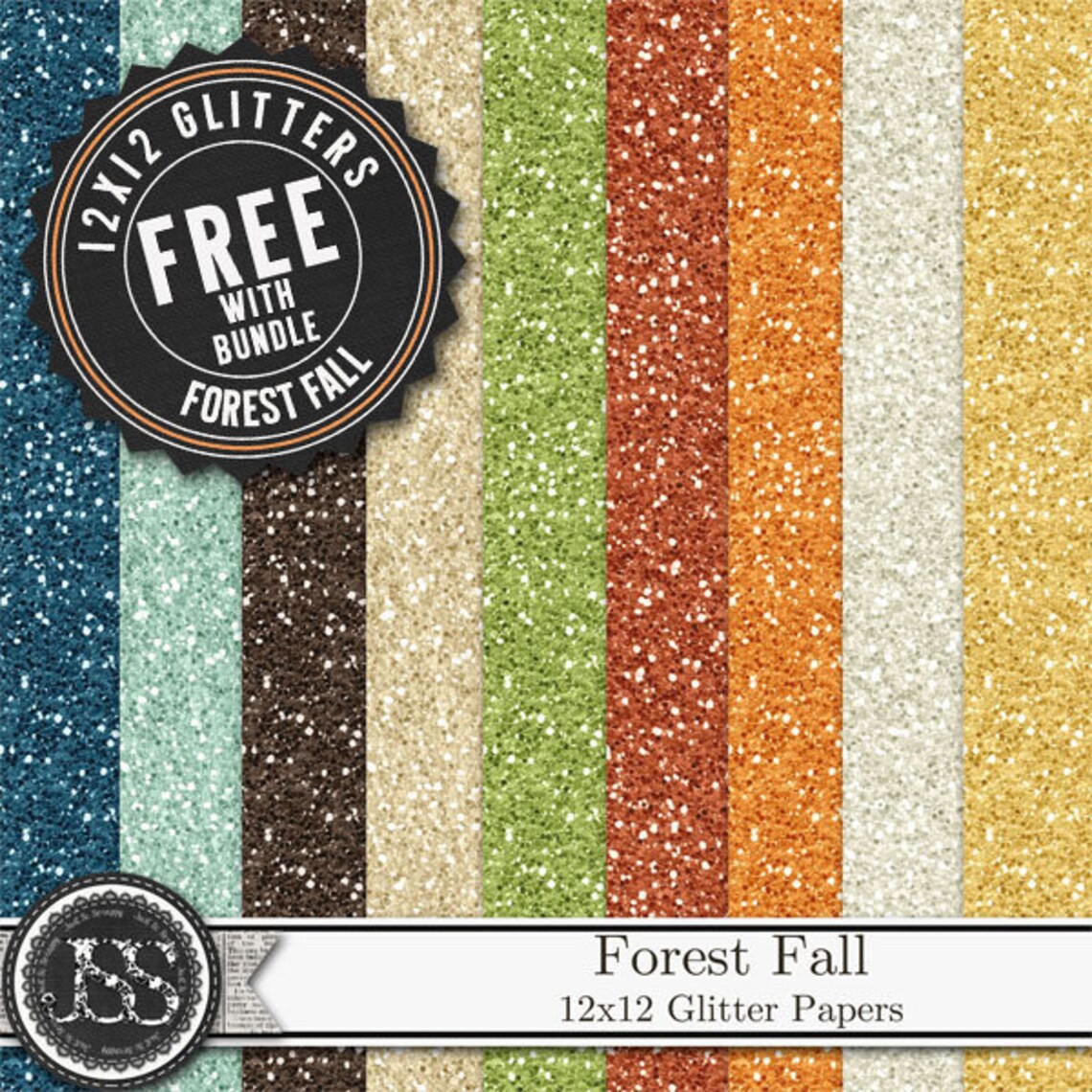 Forest Fall Autumn 12x12 Digital Scrapbook Kit, Bundle - Etsy