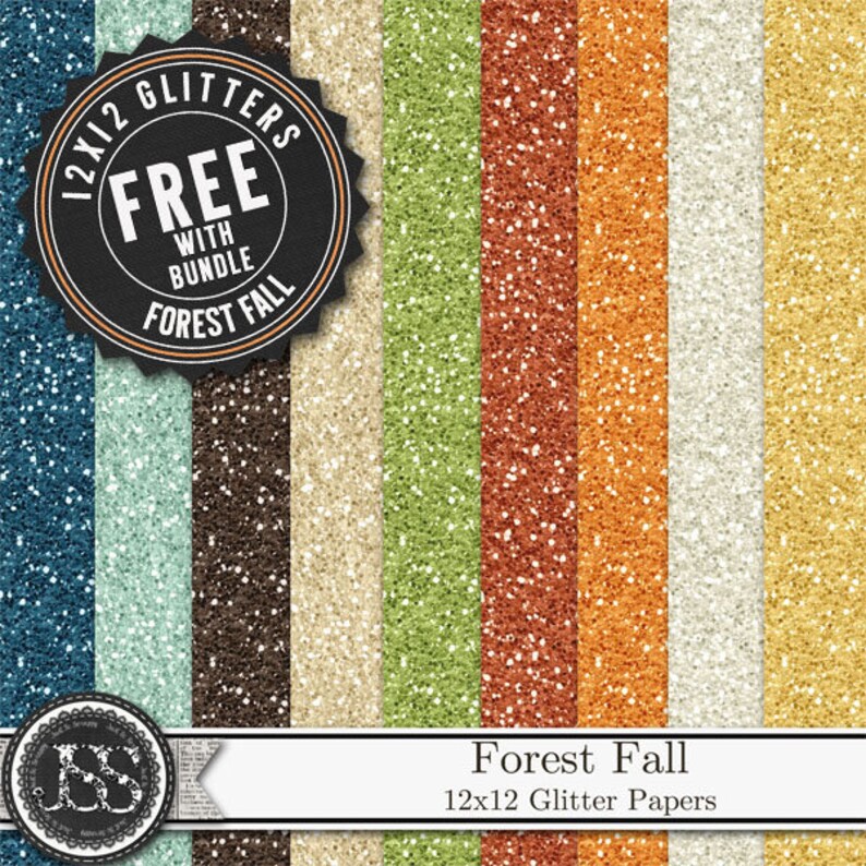 Forest Fall Autumn 12x12 Digital Scrapbook Kit, Bundle - Etsy