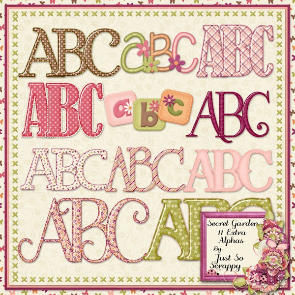 Secret Garden Digital Scrapbook Kit Big Bundle Collection | Etsy