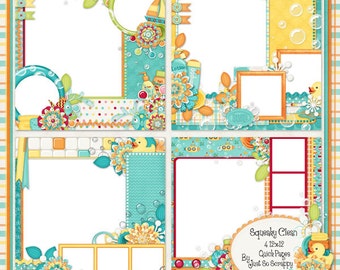 Digital Scrapbook Quick Pages | Etsy