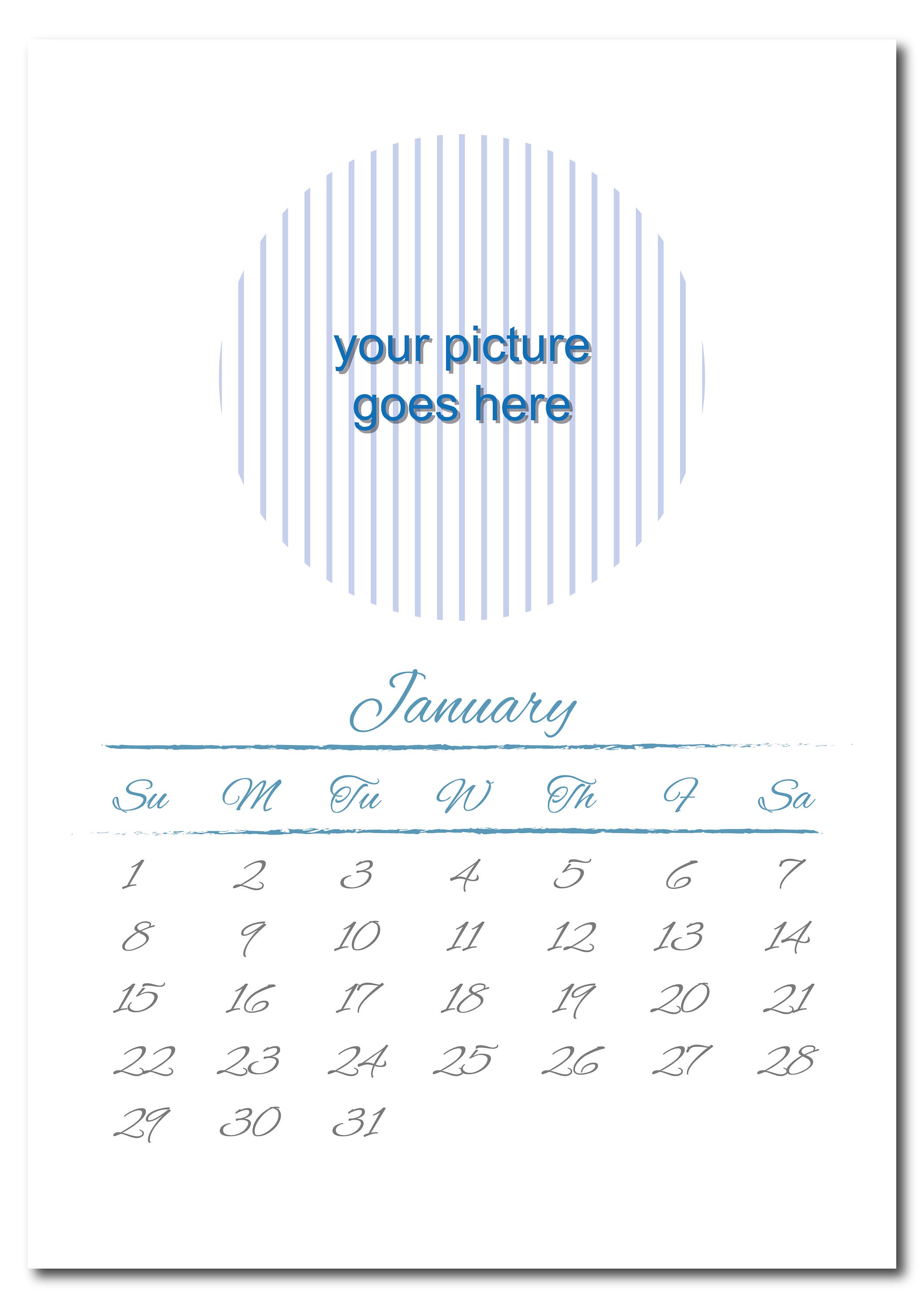 Make Your Own Calendar Instant Download 2023 Wall A3 Calendar, Editable ...