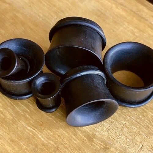 PAIR of Stunning Organic Blonde Crocodile Wood Single Flare | Etsy