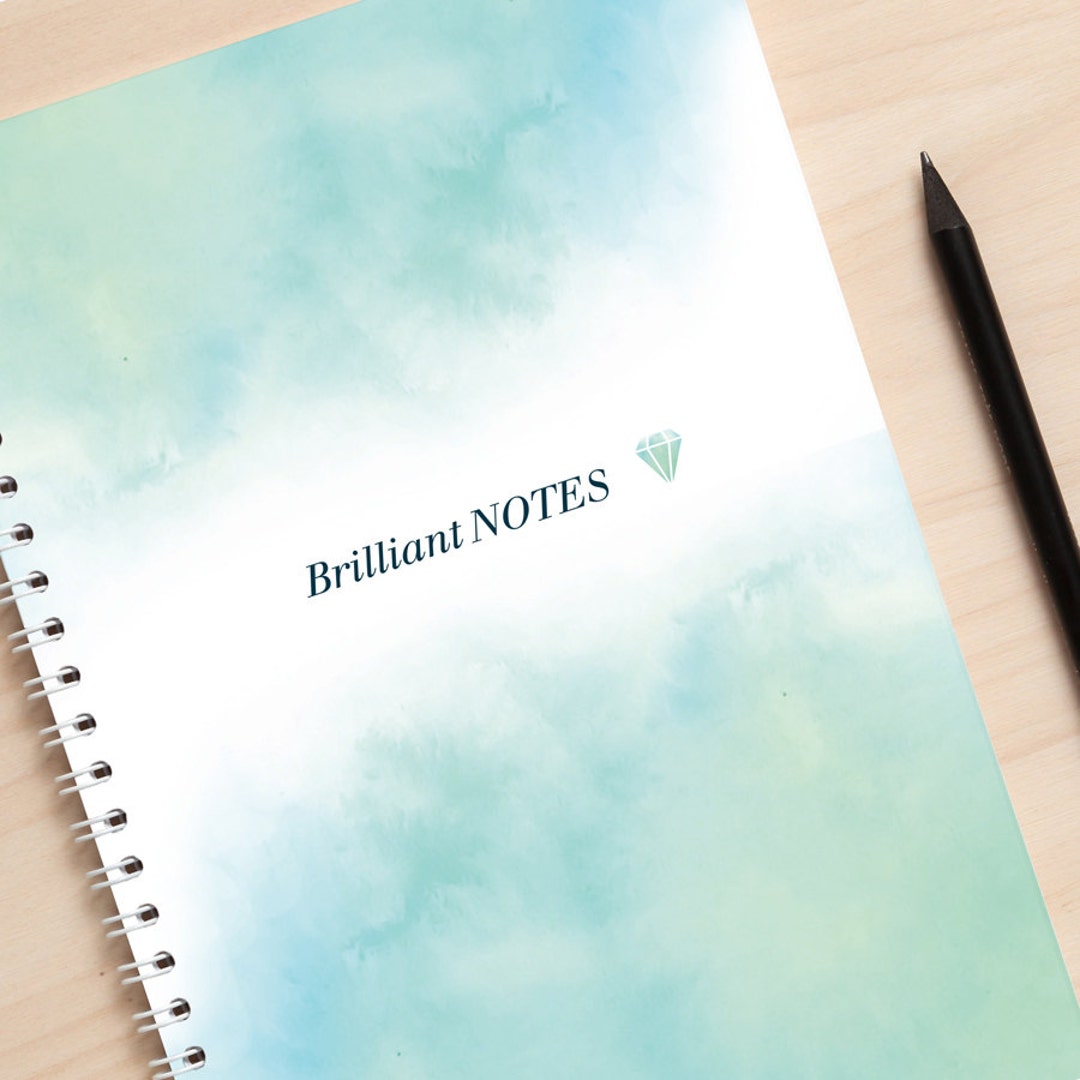 Notebook "brilliant Notes" Light Blue A5 - Etsy
