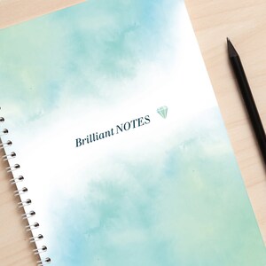 Notebook "brilliant Notes" Light Blue A5 - Etsy