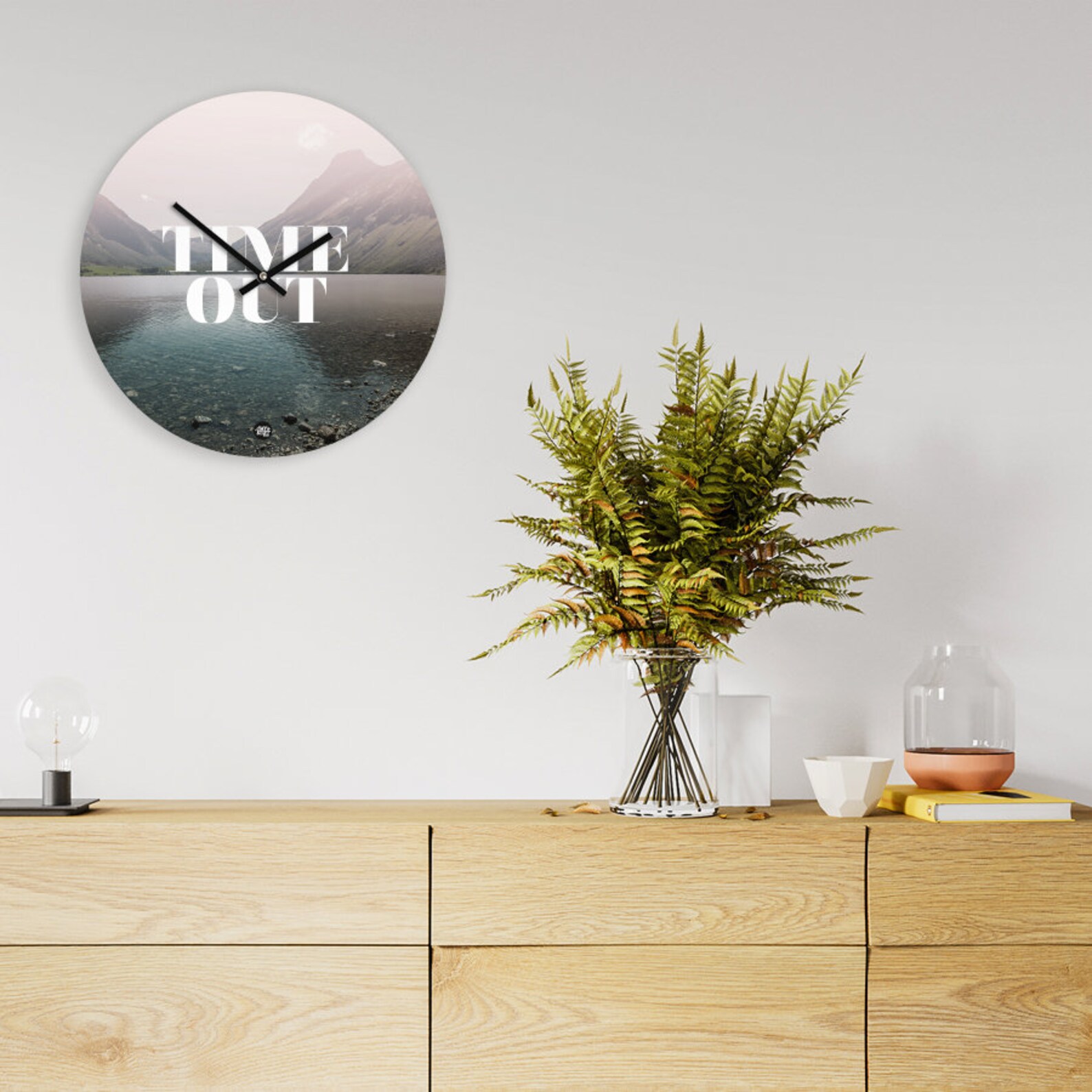 Wall Clock time Out - Etsy