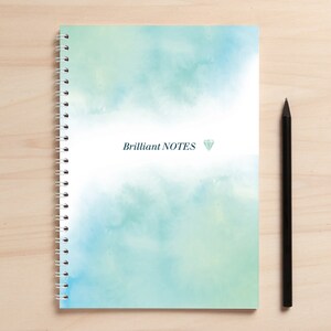 Notebook "brilliant Notes" Light Blue A5 - Etsy