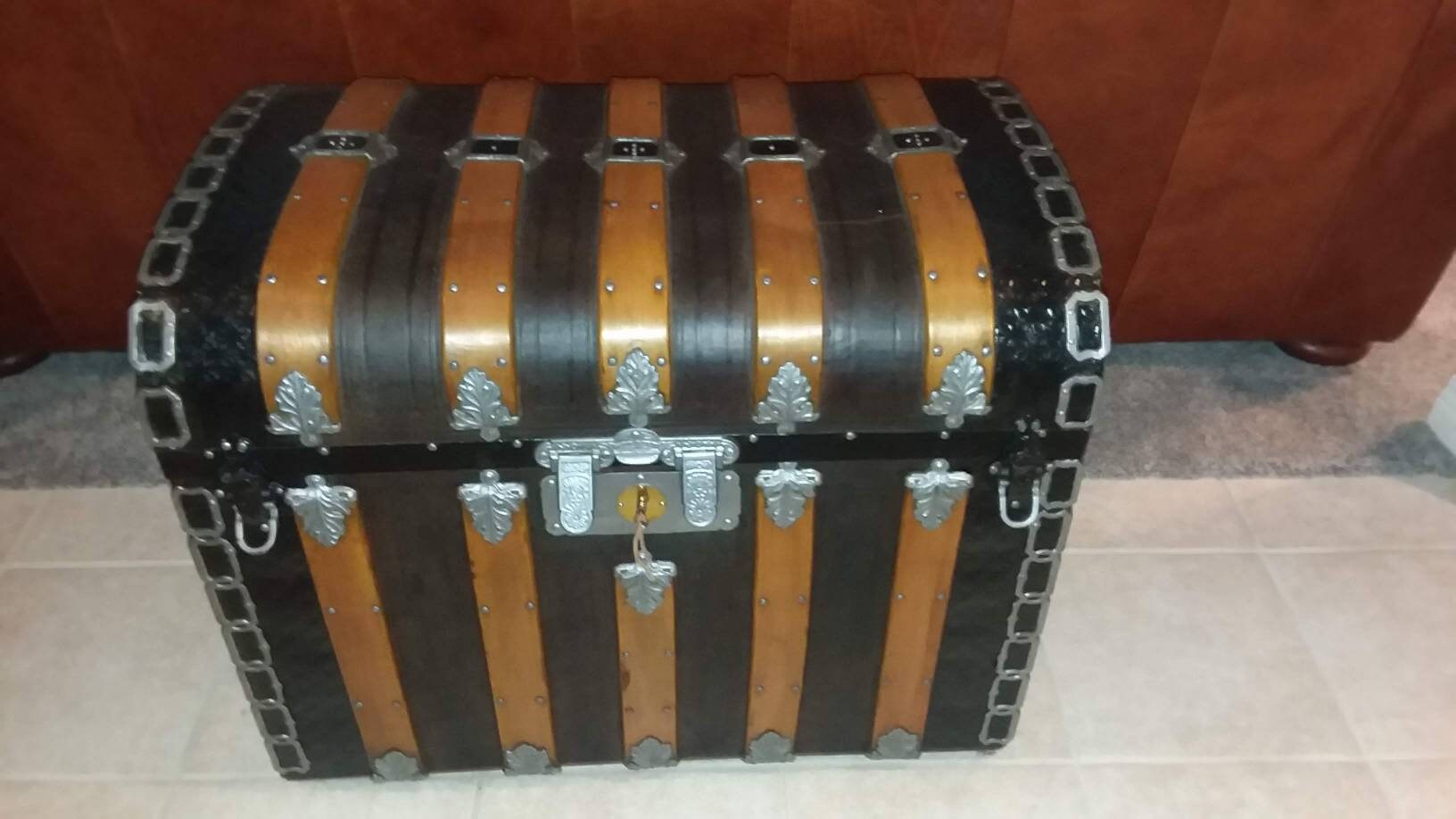 Romadka Monitor Steamer Trunk From Approximately 1880. Prices Has Been ...