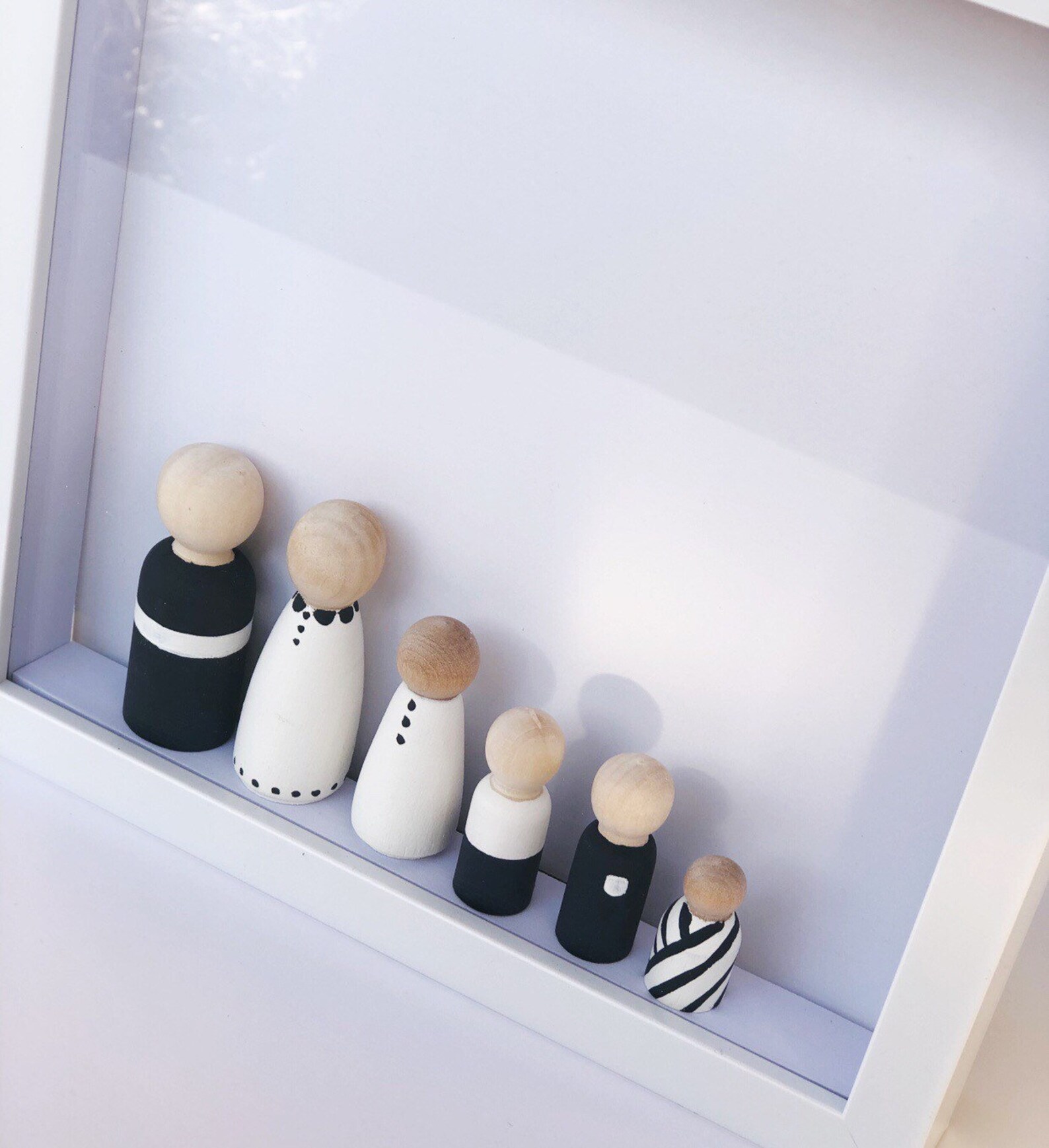 Minimalist Family Peg Doll Set - Etsy