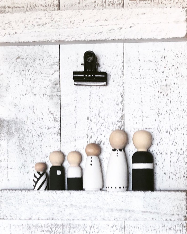 Minimalist Family Peg Doll Set - Etsy