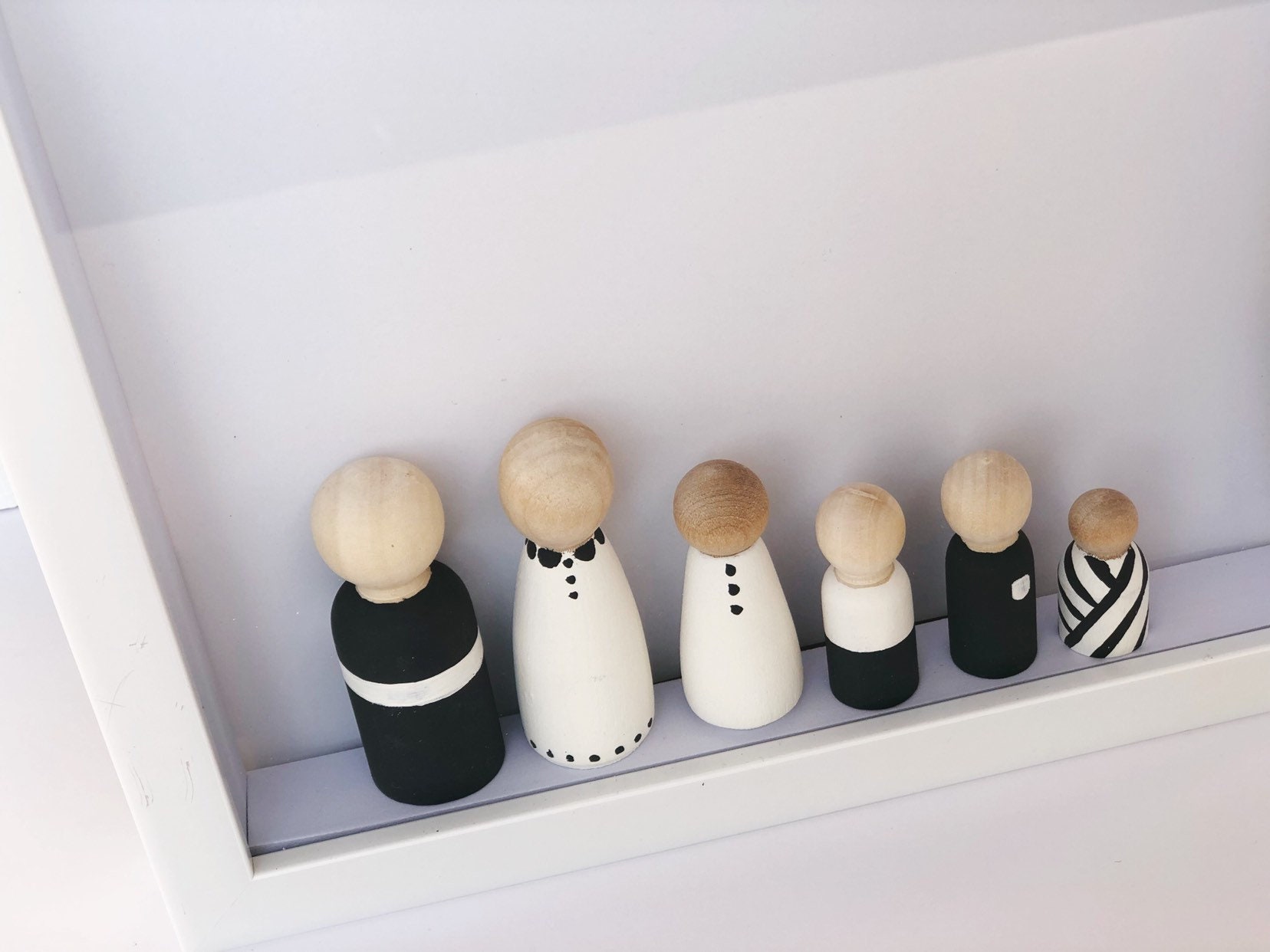 Minimalist Family Peg Doll Set - Etsy