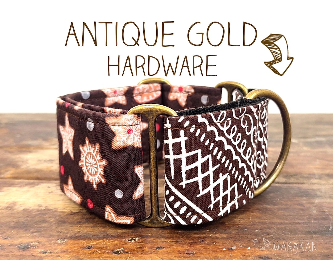 Martingale Dog Collar Model Ginger Bread. Adjustable and Handmade With ...