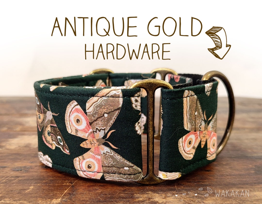 Martingale Dog Collar Model Moths. Adjustable and Handmade With 100% ...