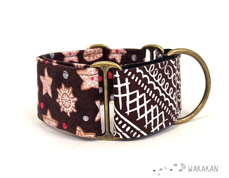 Martingale Dog Collar Model Ginger Bread. Adjustable and Handmade With ...