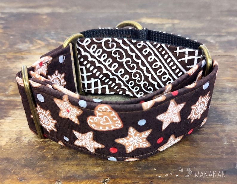 Martingale Dog Collar Model Ginger Bread. Adjustable and Handmade With ...