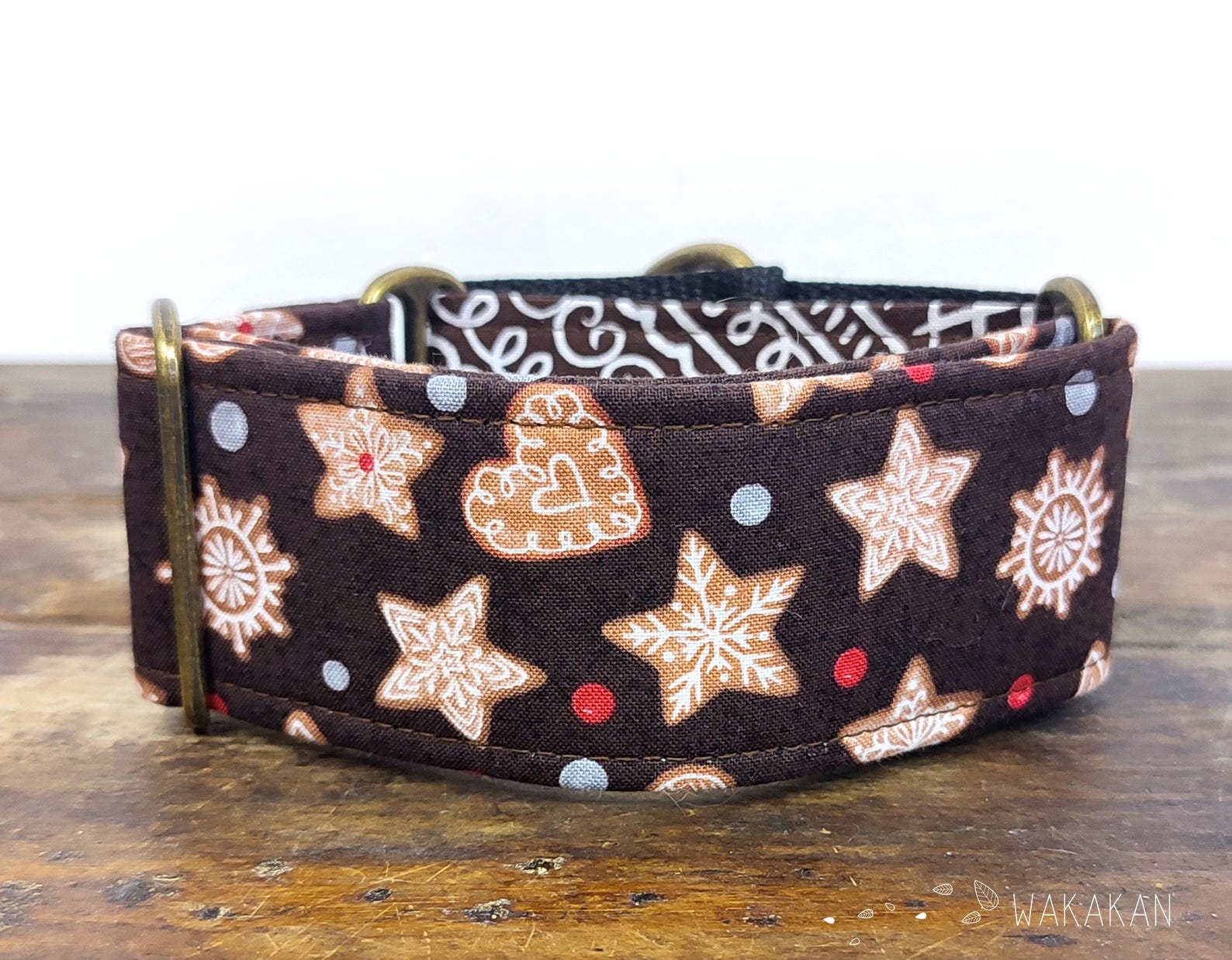 Martingale Dog Collar Model Ginger Bread. Adjustable and Handmade With ...