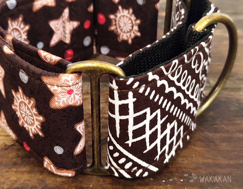 Martingale Dog Collar Model Ginger Bread. Adjustable and Handmade With ...