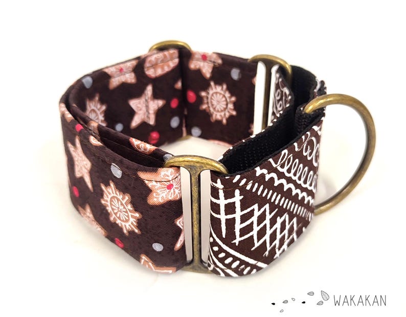 Martingale Dog Collar Model Ginger Bread. Adjustable and Handmade With ...