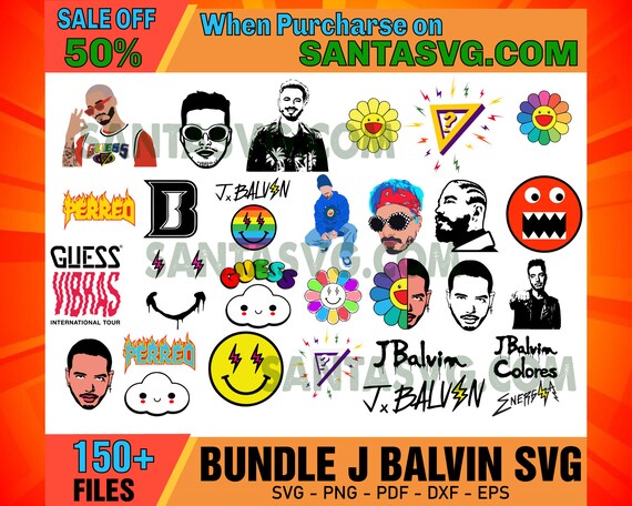 Craft Supplies & Tools Clip Art & Image Files Balvin SVG Bundle J etna ...
