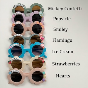 Personalized Sunglasses for Kids, Daisy Glasses, Neutral Glasses ...