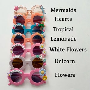 Personalized Sunglasses for Kids, Daisy Glasses, Neutral Glasses ...