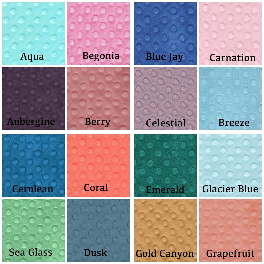 Premium Minky Nursery Bedding ALL COLORS - Etsy