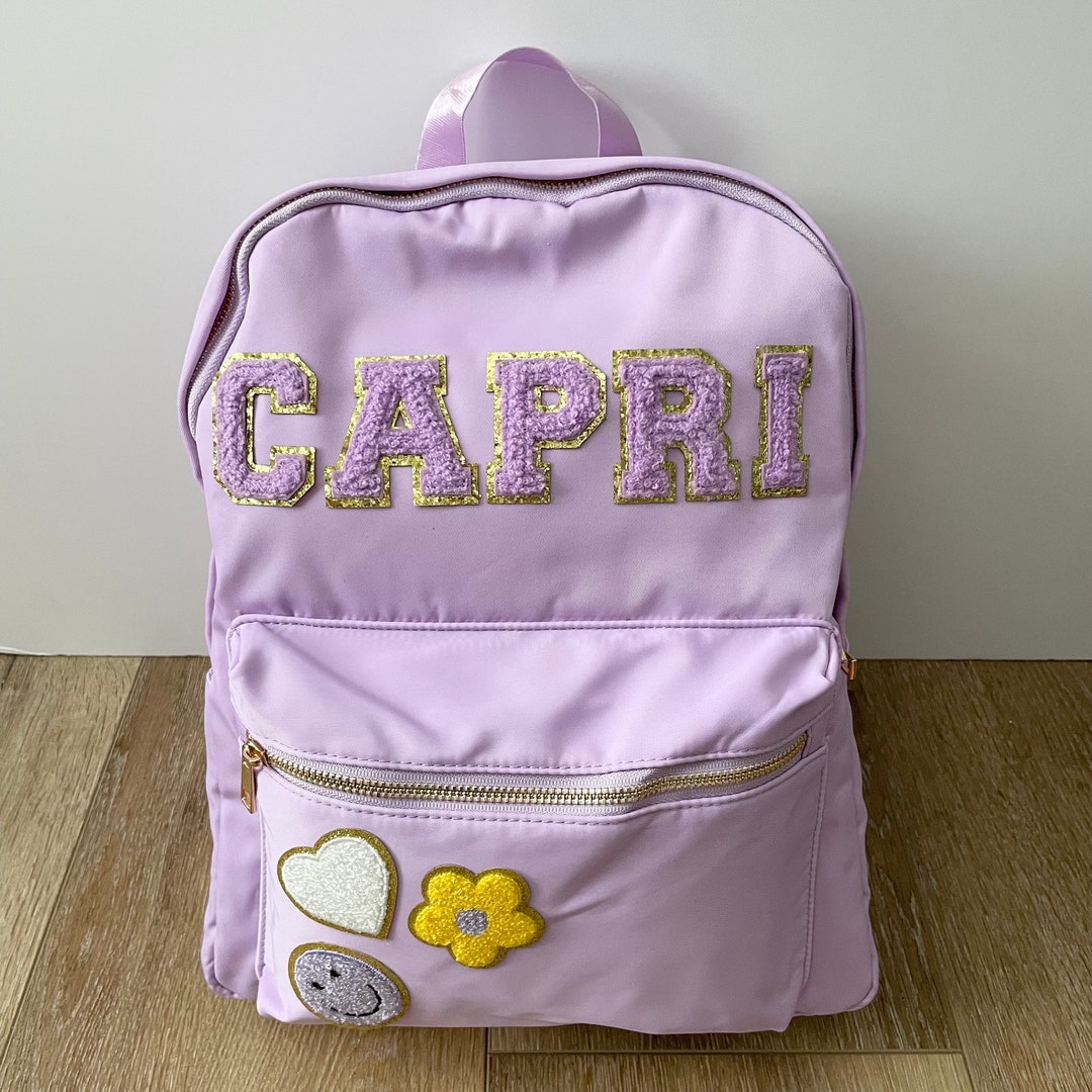 Personalized Kids Nylon Backpack, Chenille Letters, Customize, Back to ...
