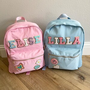 Personalized Kids Nylon Backpack, Chenille Letters, Customize, Back to ...